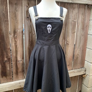 Spookyface Embroidered Overall Dress - Etsy