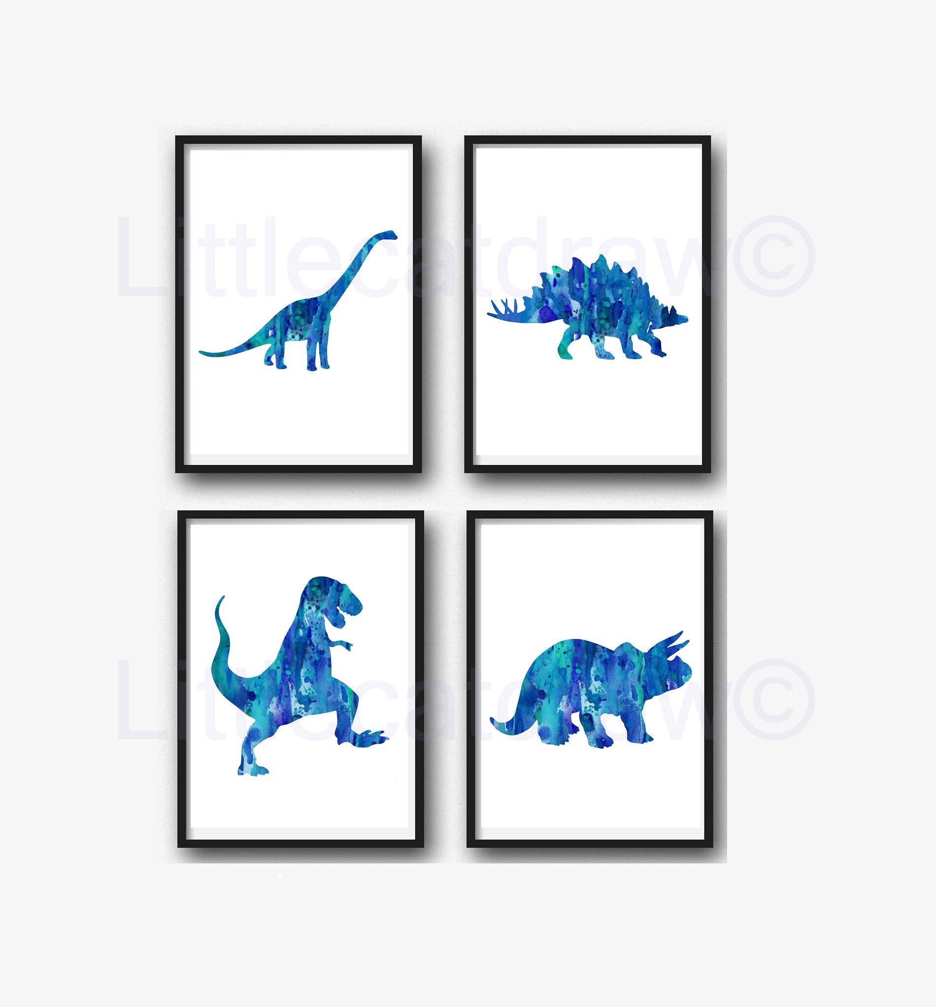Art & Collectibles Giclée Dinosaur Prints Dinosaurs Dinosaur Print ...