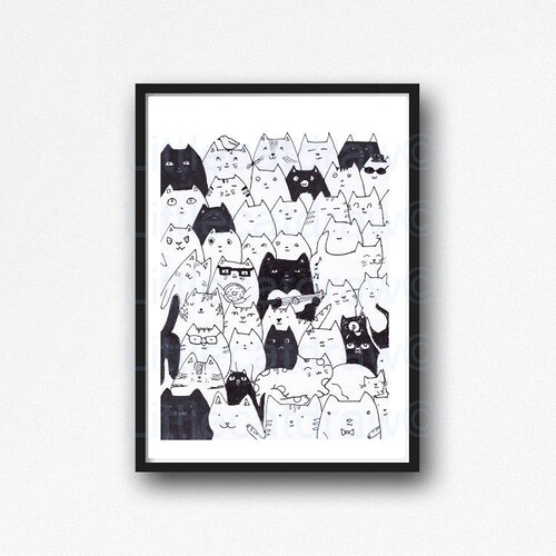 Tuxedo Cat on Beach Starry Night Basic Throw Pillow Art by Aja | Etsy