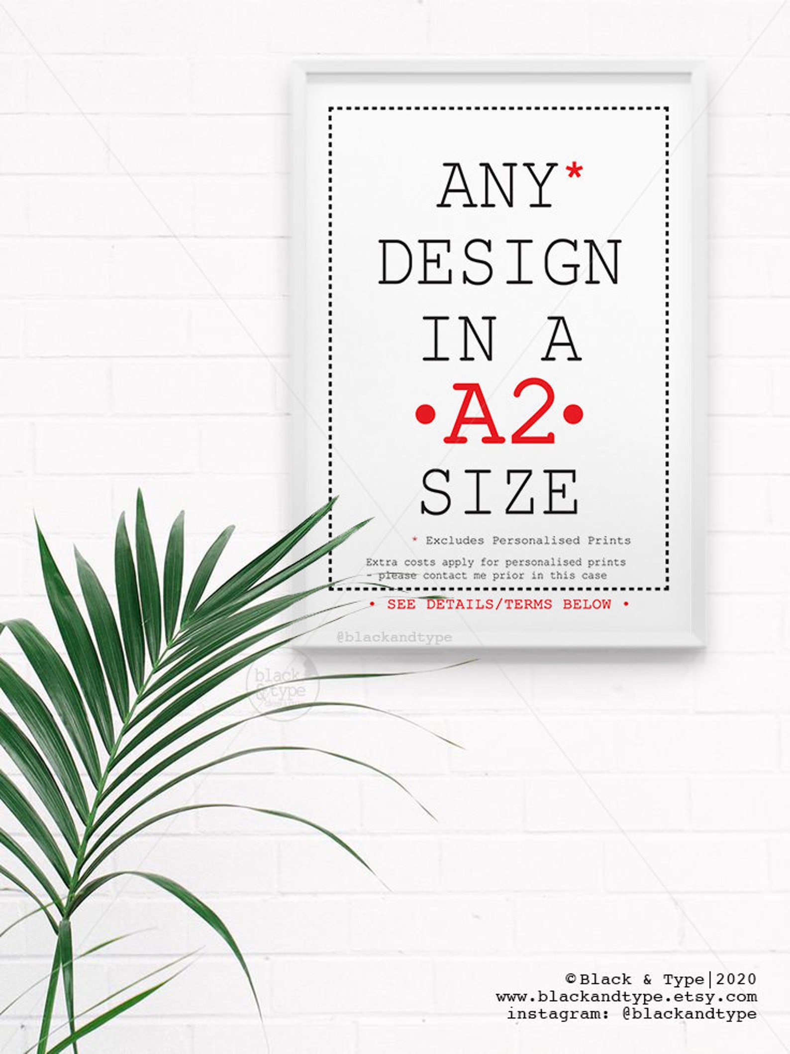 A2 size poster large wall art typography print industrial | Etsy