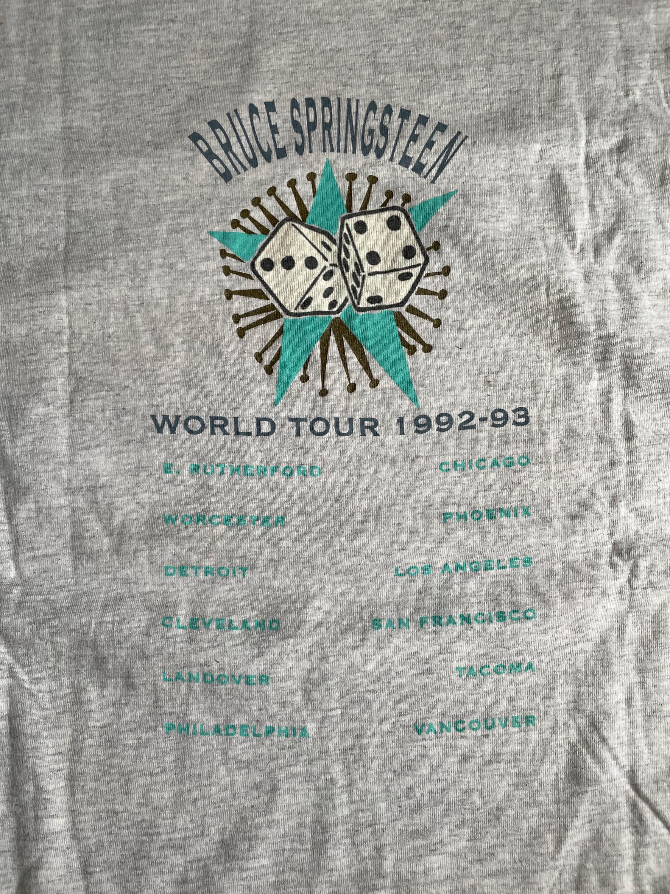 Bruce Springsteen 1992-93 Tour T-shirt - Etsy
