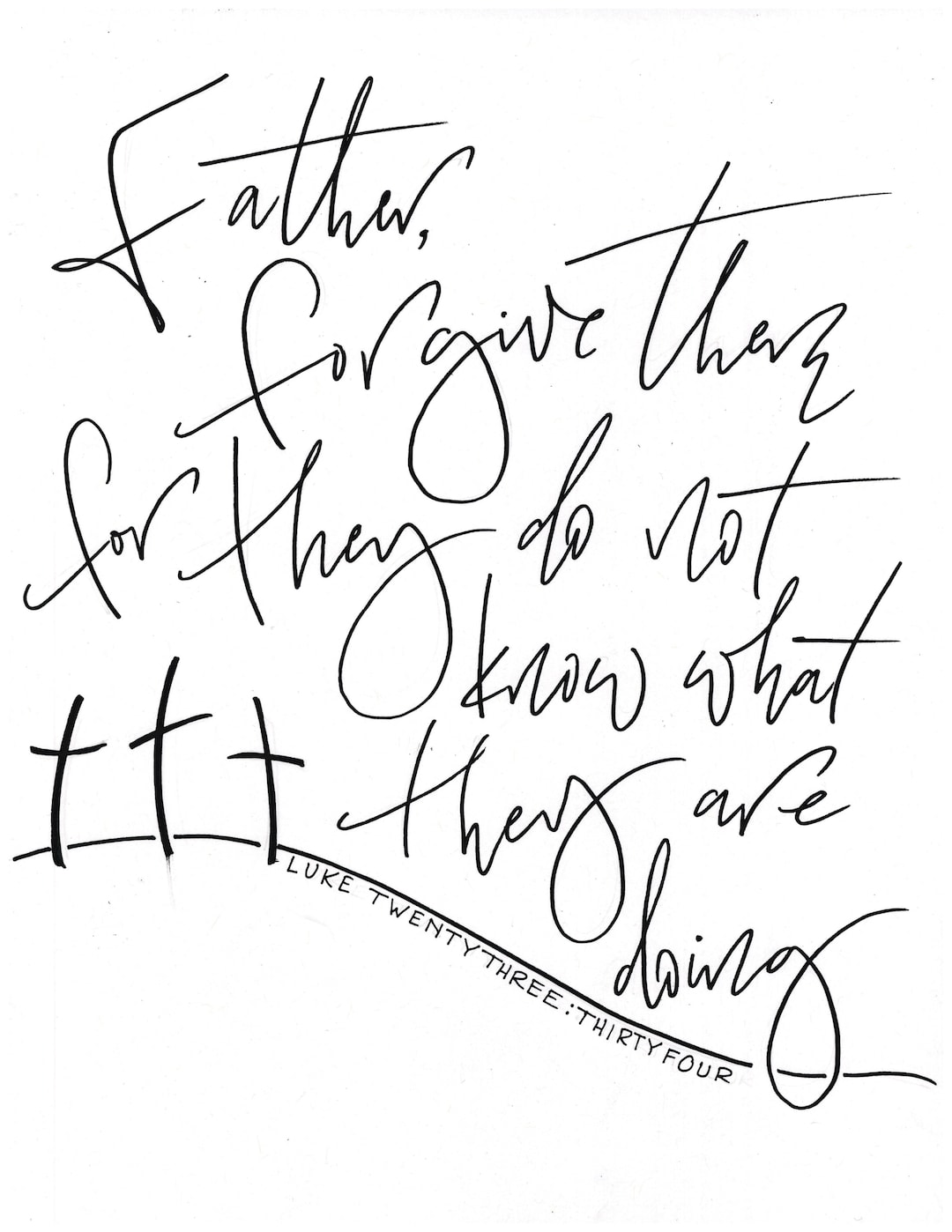 Forgiveness Bible Art Print - Etsy