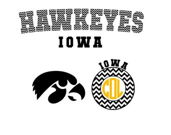 Iowa hawkeyes svg | Etsy