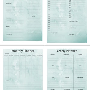 Editable Daily, Weekly, Monthly, Yearly Planner | Goal Tracker ...