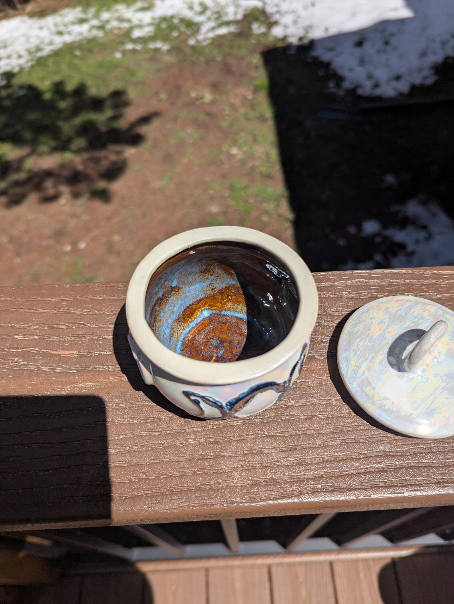 Triple Moon Ceramic Cauldron #22 | Magick Ritual | Slip-casted Hand ...