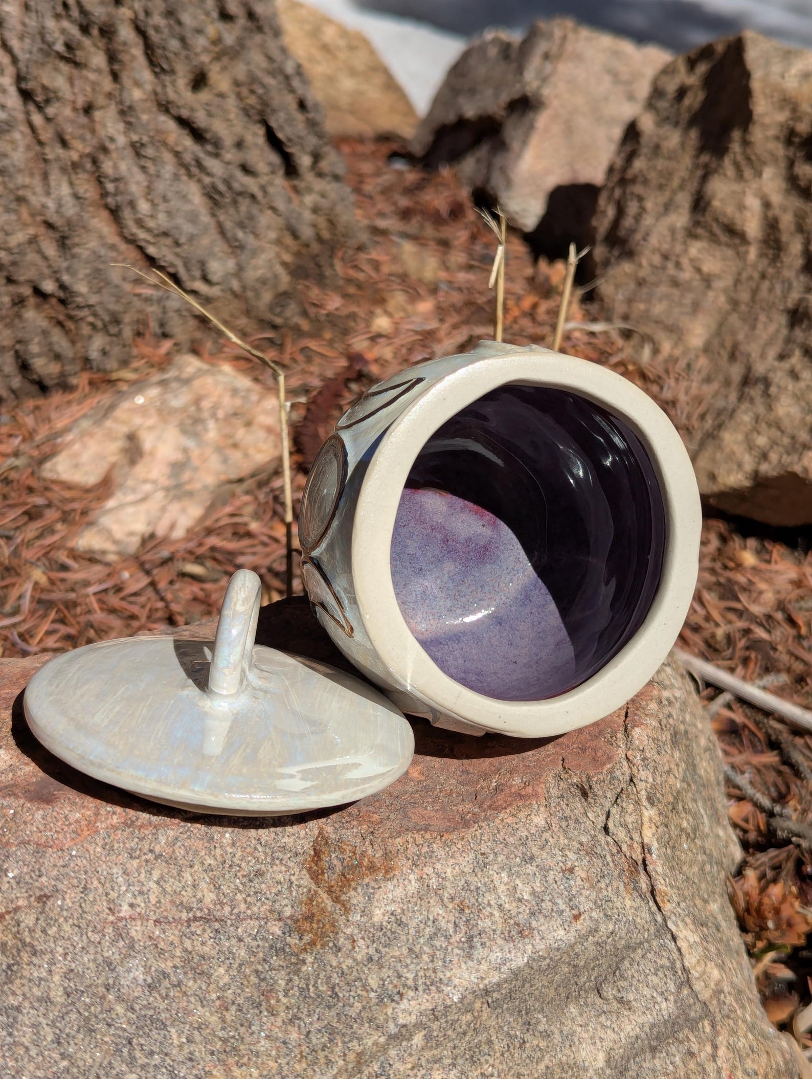 Triple Moon Ceramic Cauldron #15 | Magick Ritual | Slip-casted Hand ...