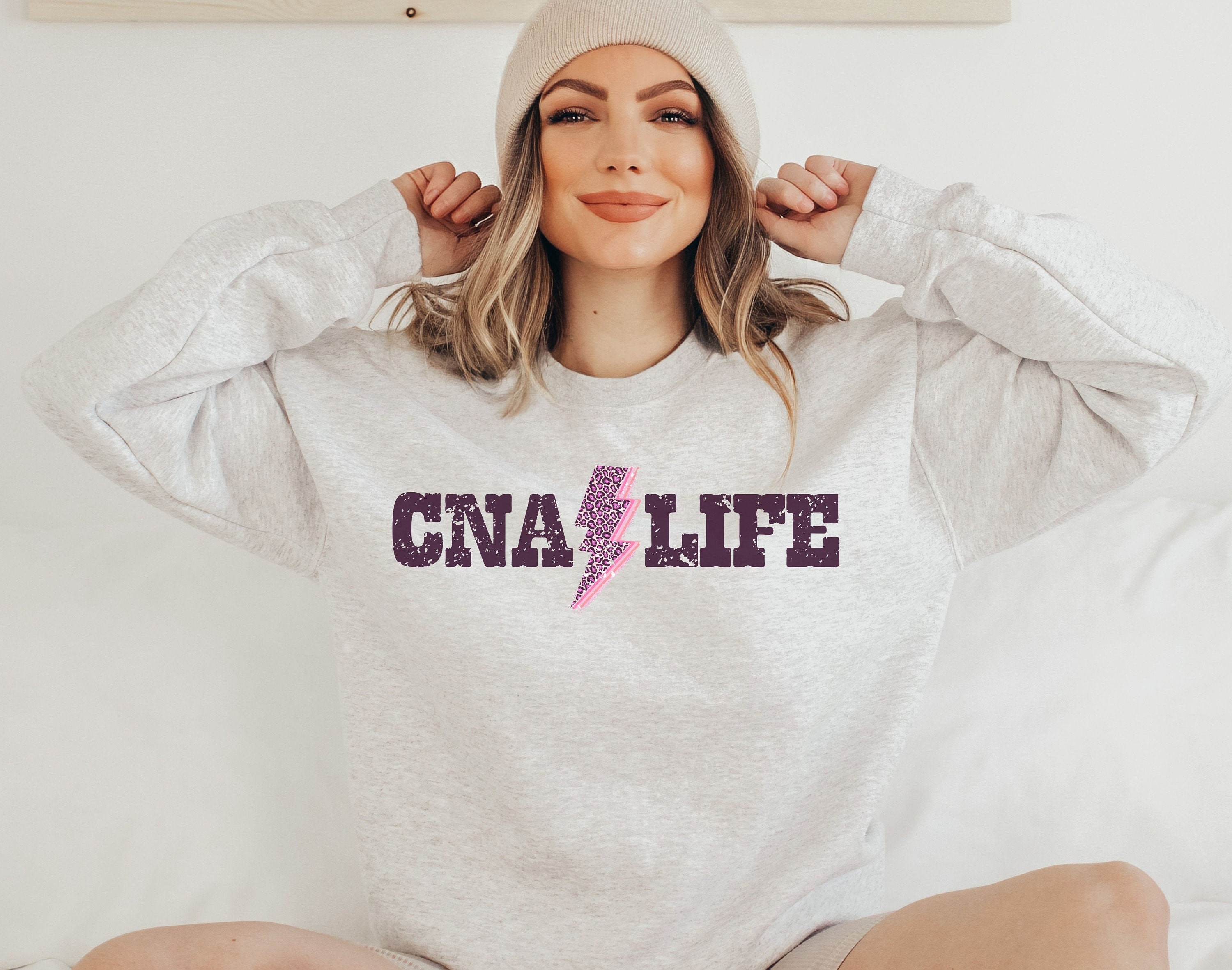 Retro CNA Sweatshirt, Certified Nursing Assistant Crewneck, CNA Gifts ...