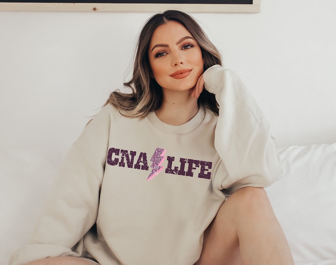 Retro CNA Sweatshirt, Certified Nursing Assistant Crewneck, CNA Gifts ...