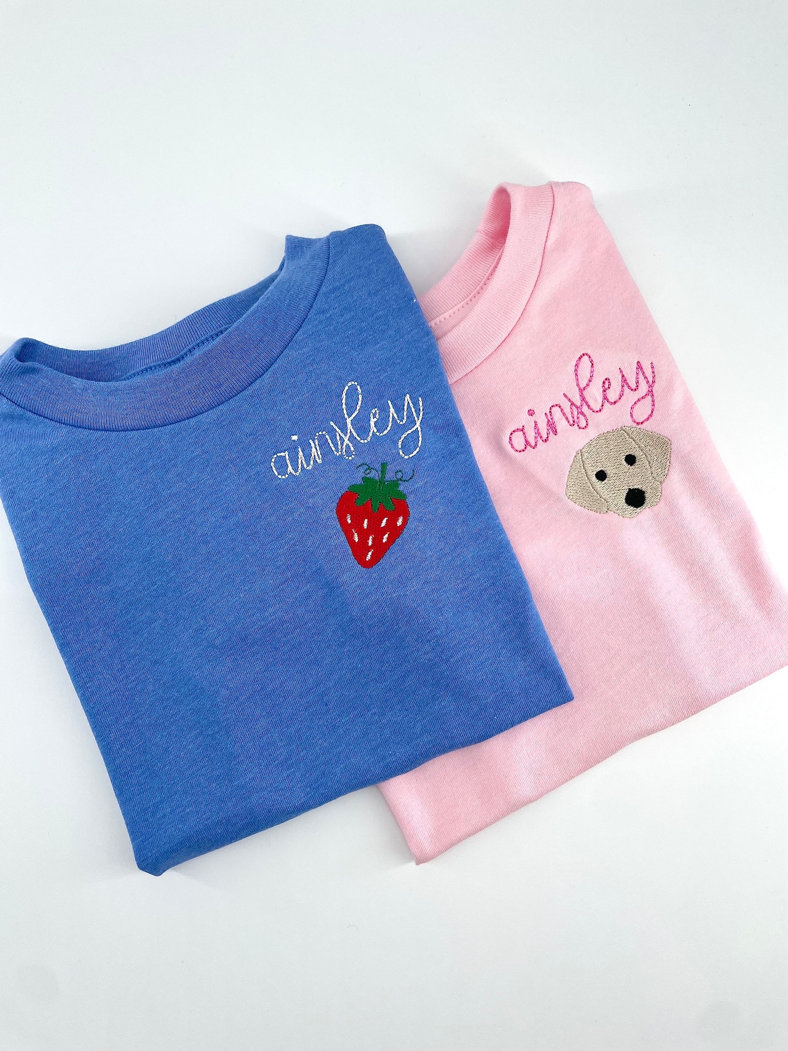 Girls Embroidered Shirt, Kids Name Tshirt, Personalized Girl Shirt ...