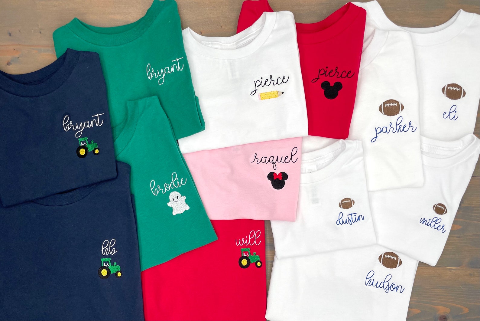 Kid’s Name Embroidered Shirt, Children’s Name Tshirt, Toddler ...