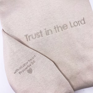 Trust in the Lord Sweatshirt, Bible Verse Sweatshirt, Faith Based ...