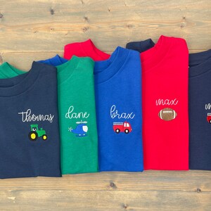 Kid’s Name Embroidered Shirt, Children’s Name Tshirt, Toddler ...
