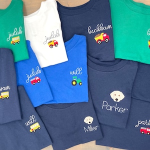 Kid’s Name Embroidered Shirt, Children’s Name Tshirt, Toddler ...