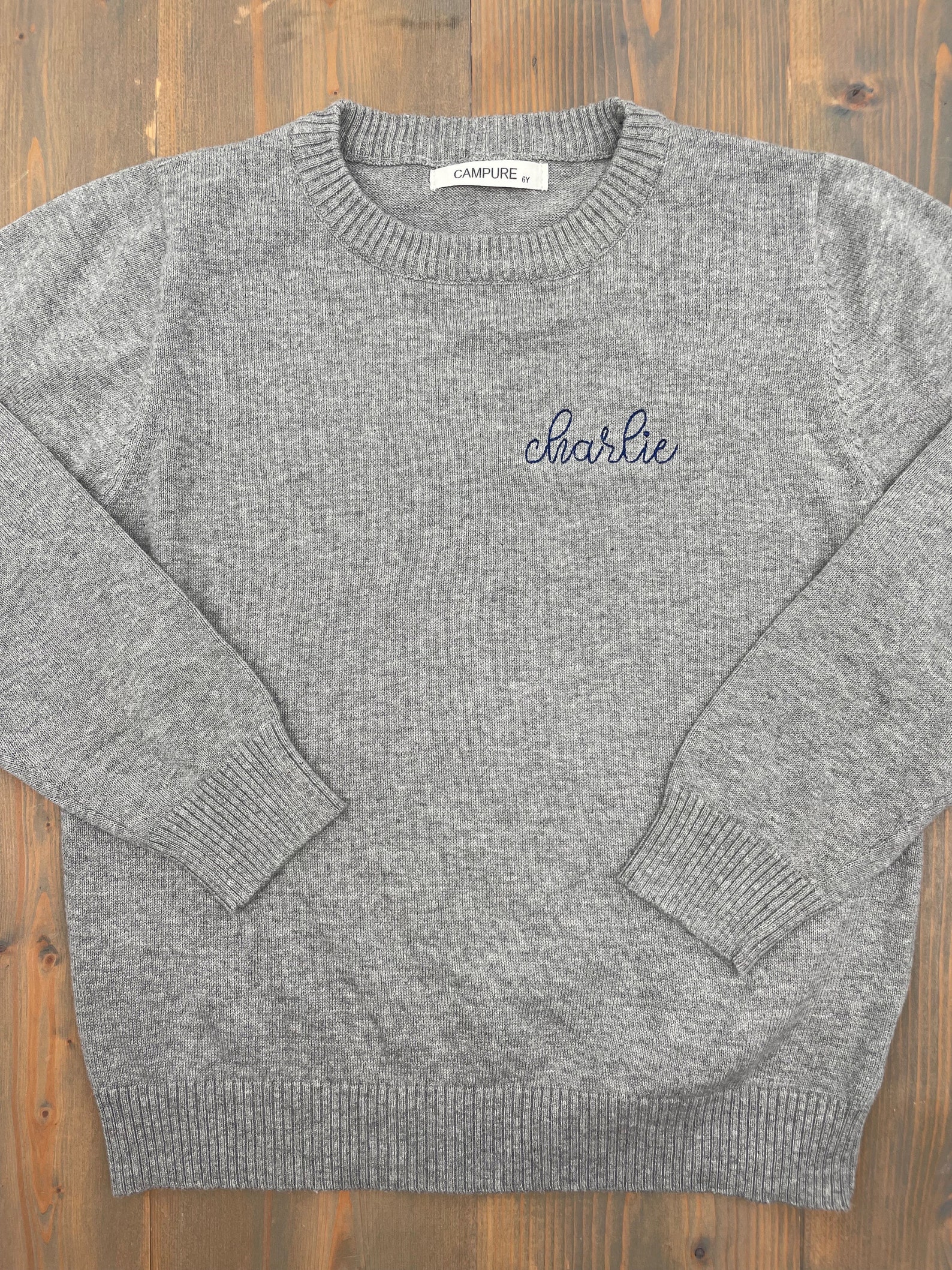 Boy’s Monogrammed Sweater, Toddler Embroidered Pullover, Custom Name ...