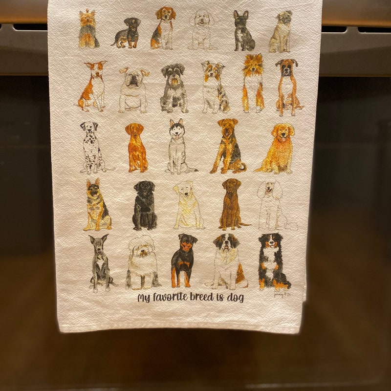 Dog Kitchen Towel - Etsy