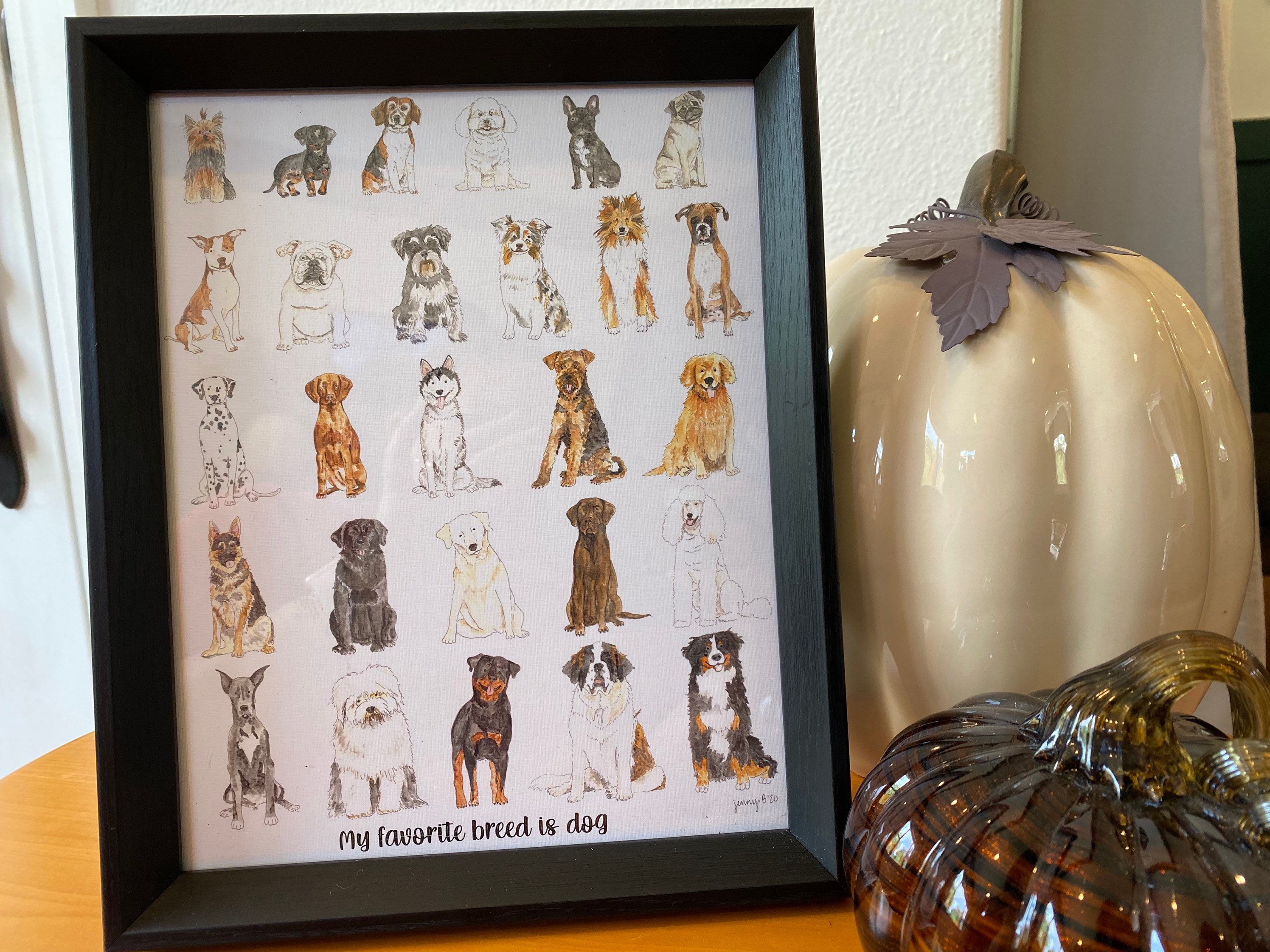 Dog Breeds Print - Etsy