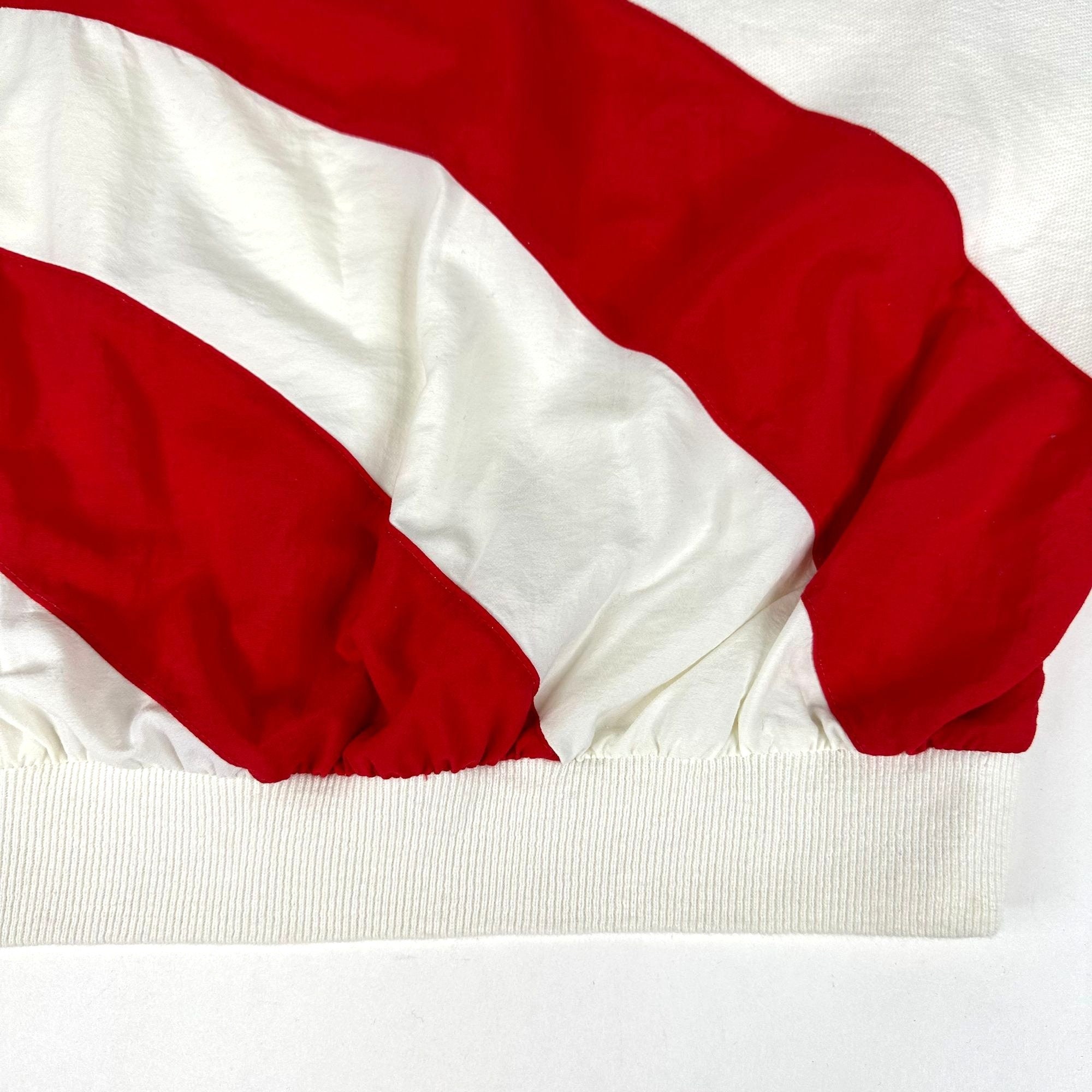 Vintage Alan Stuart Polo American Flag USA Shirt Waist Men Size Large ...