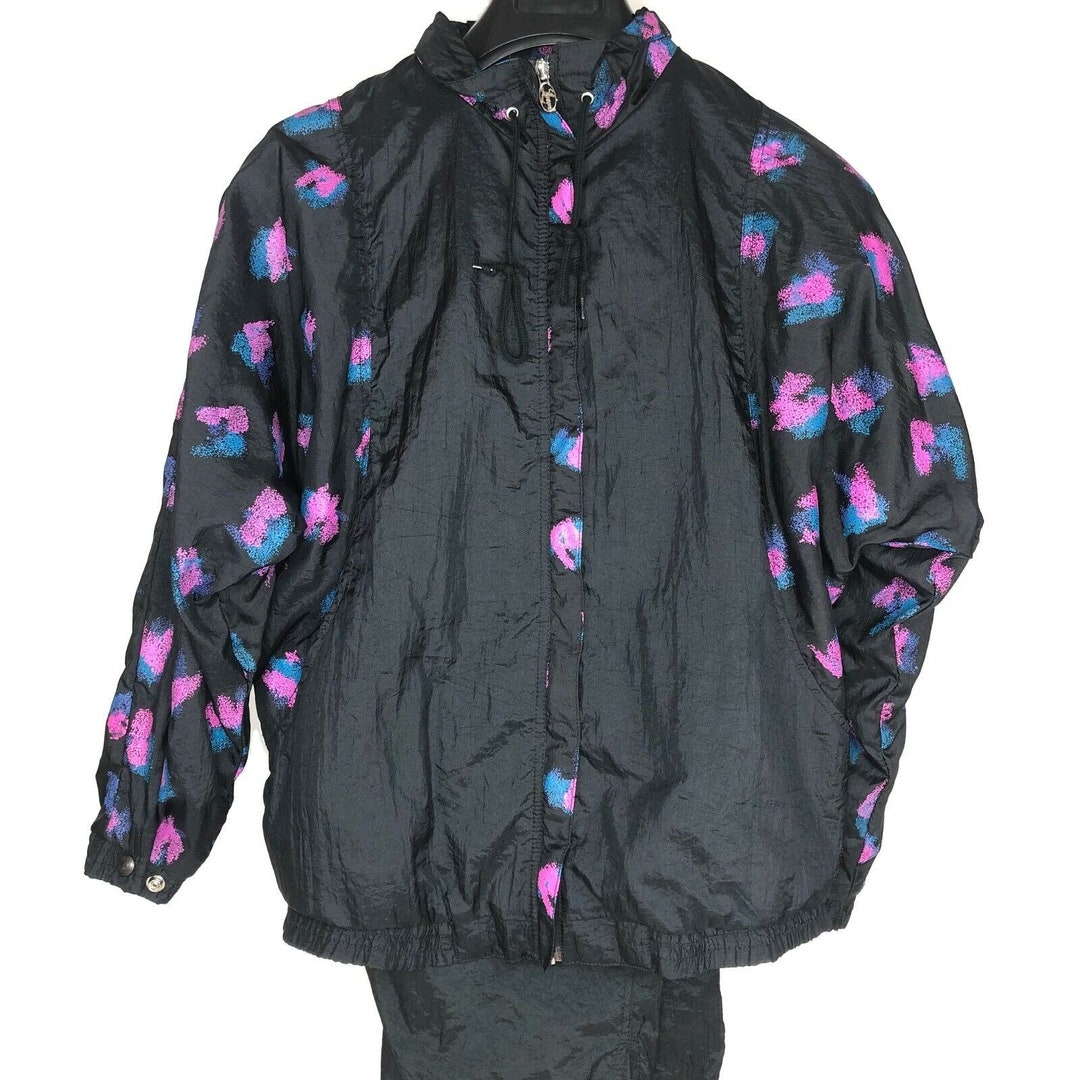 Vintage Lavon Women's Tracksuit Jacket Medium Milano Sport Pants Black ...