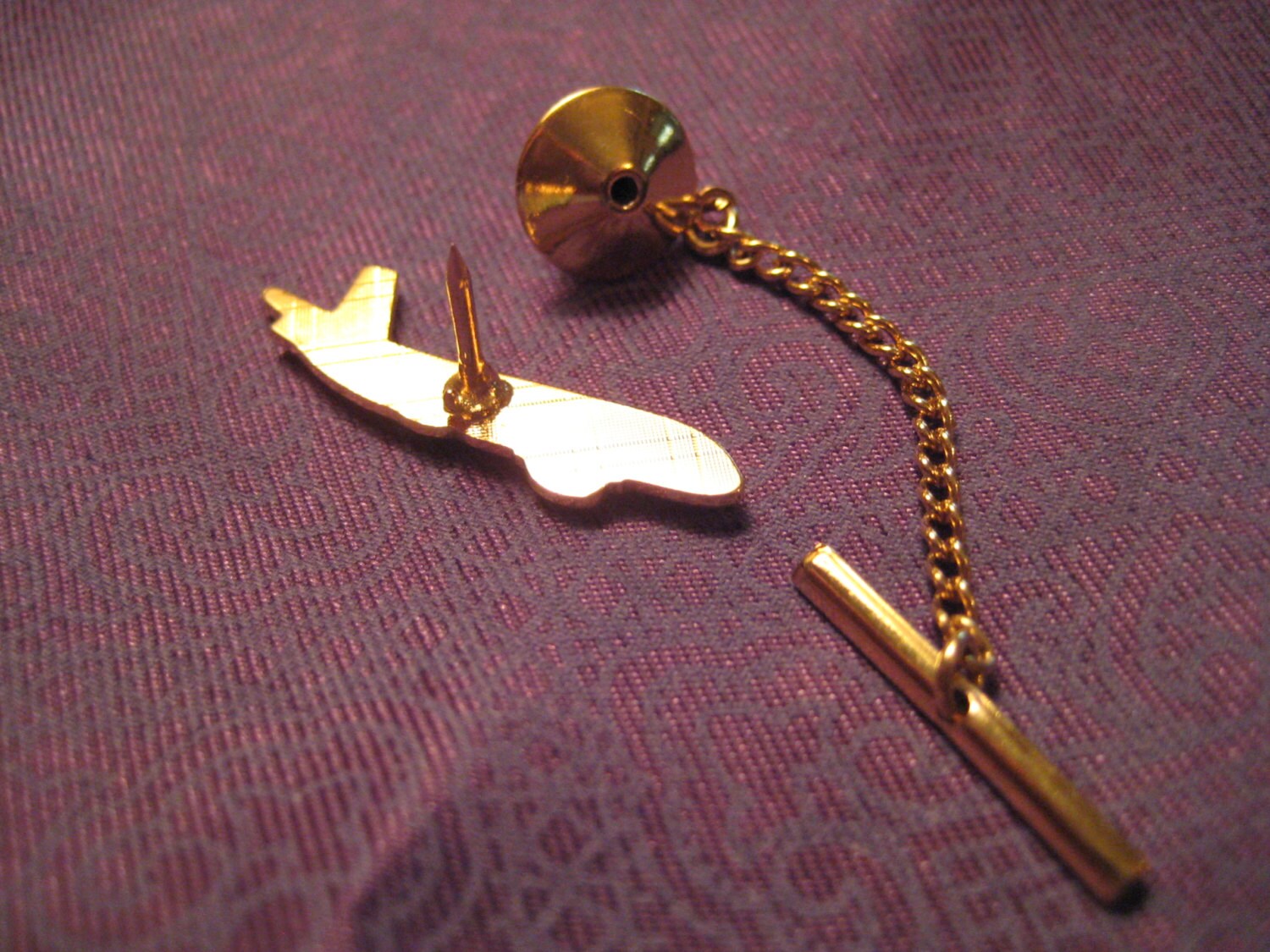 Vintage CAAC Airplane Tie Tack - Etsy Hong Kong