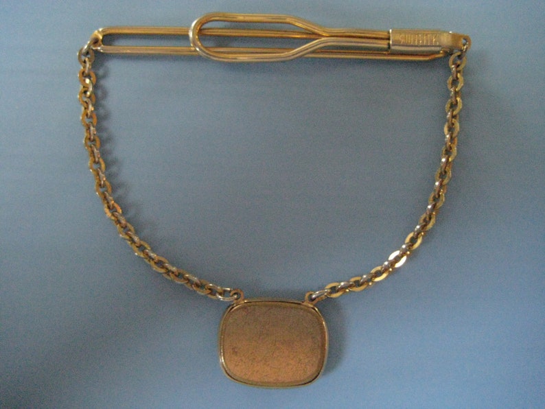 Vintage Swank Gold Stone Tie Chain - Etsy