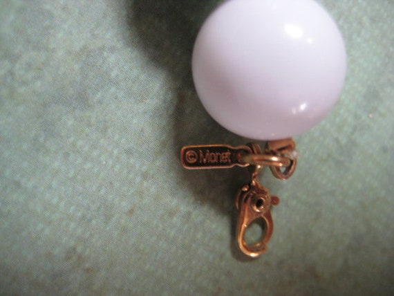 Vintage Monet White Beads - Gem