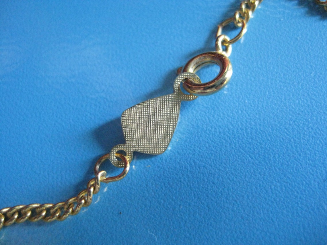 Vintage Gold Tone Biagi Necklace - Etsy