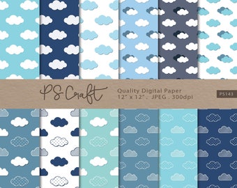 Blue Animal Print Digital Paper Seamless Blue Safari | Etsy