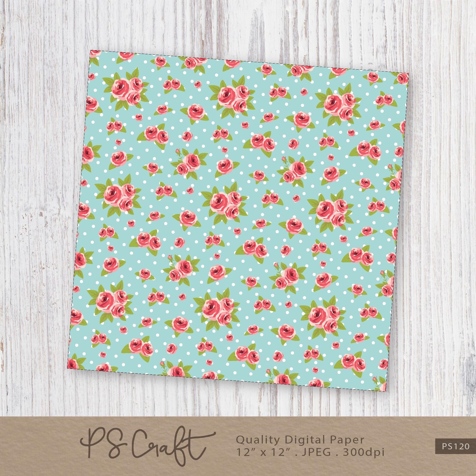 Shabby Chic Digital Paper SEAMLESS Pink and Blue Shabby Chic - Etsy