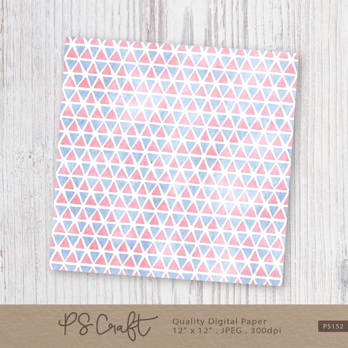 Watercolor Triangle Digital Papers Triangle Background in Two - Etsy