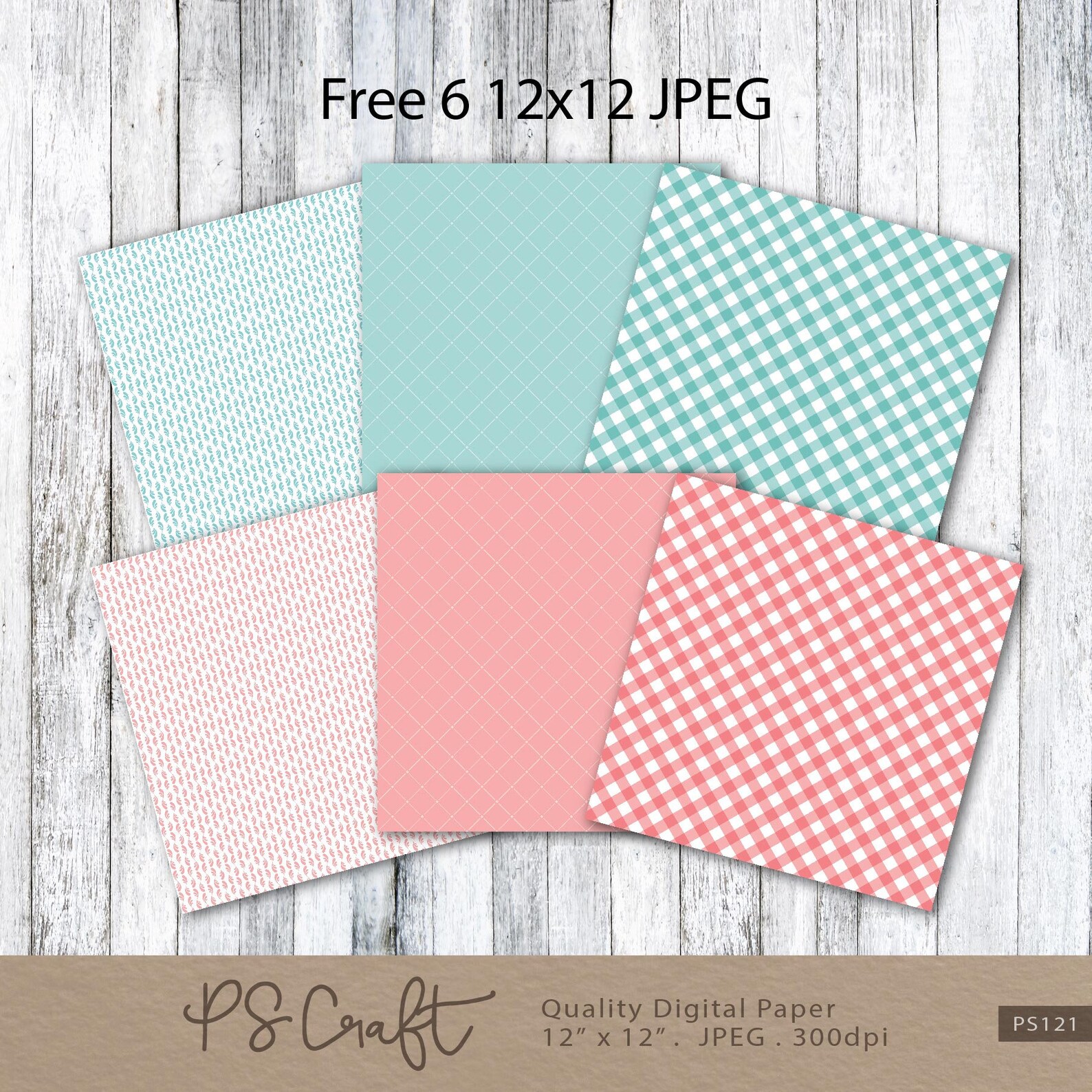 Shabby Chic Digital Paper SEAMLESS Pink and Blue Shabby Chic - Etsy