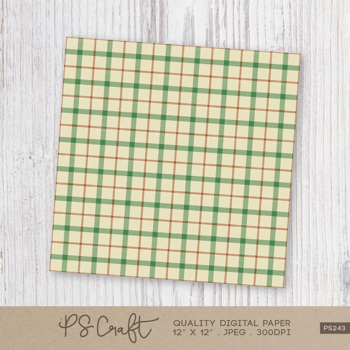 Green Tartan Digital Paper SEAMLESS Plaid Digital Paper - Etsy