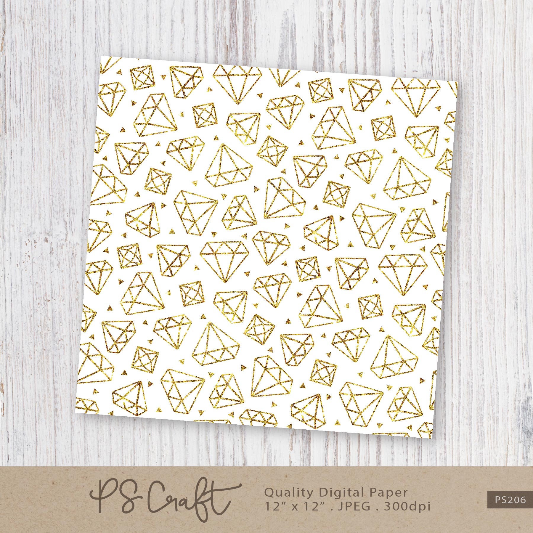 Gold Diamond Digital Paper SEAMLESS Digital Paper Gold - Etsy