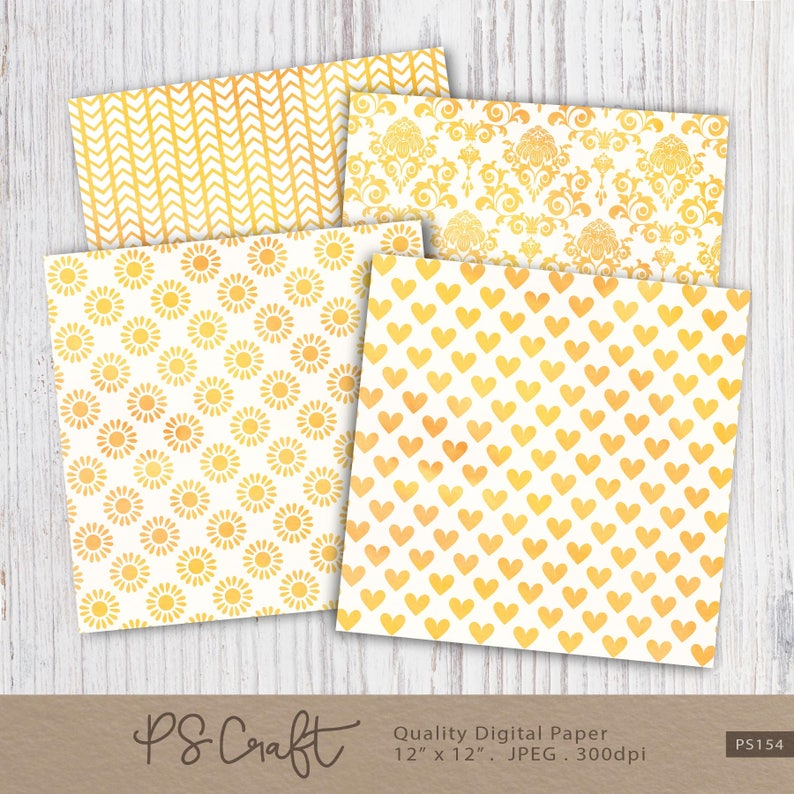 Orange Watercolor Digital Papers Orange Digital Paper Pack - Etsy