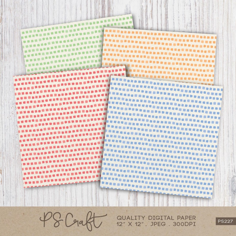 Watercolor Squares Digital Papers, Squares Pattern, Squares Background ...