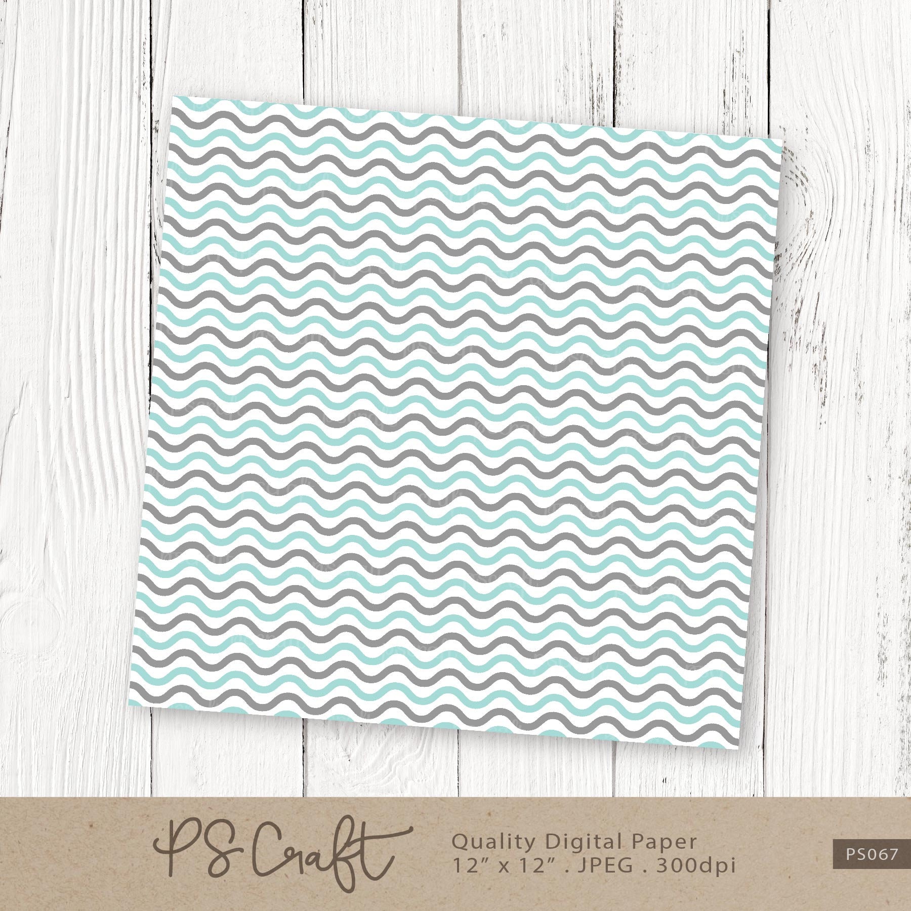 Aqua and Grey Digital Papers, New Baby Shower Digital Paper, Aqua ...