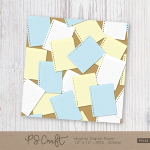Back to School Digital Papers, SEAMLESS School Background, Teacher ...