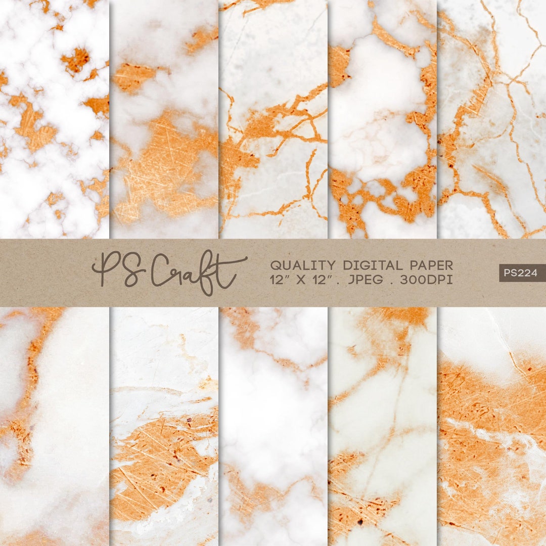 Gold Mable Digital Paper, Gold and White Mable Background, Mable Paper ...