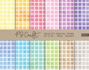 Checked Wallpaper - Etsy