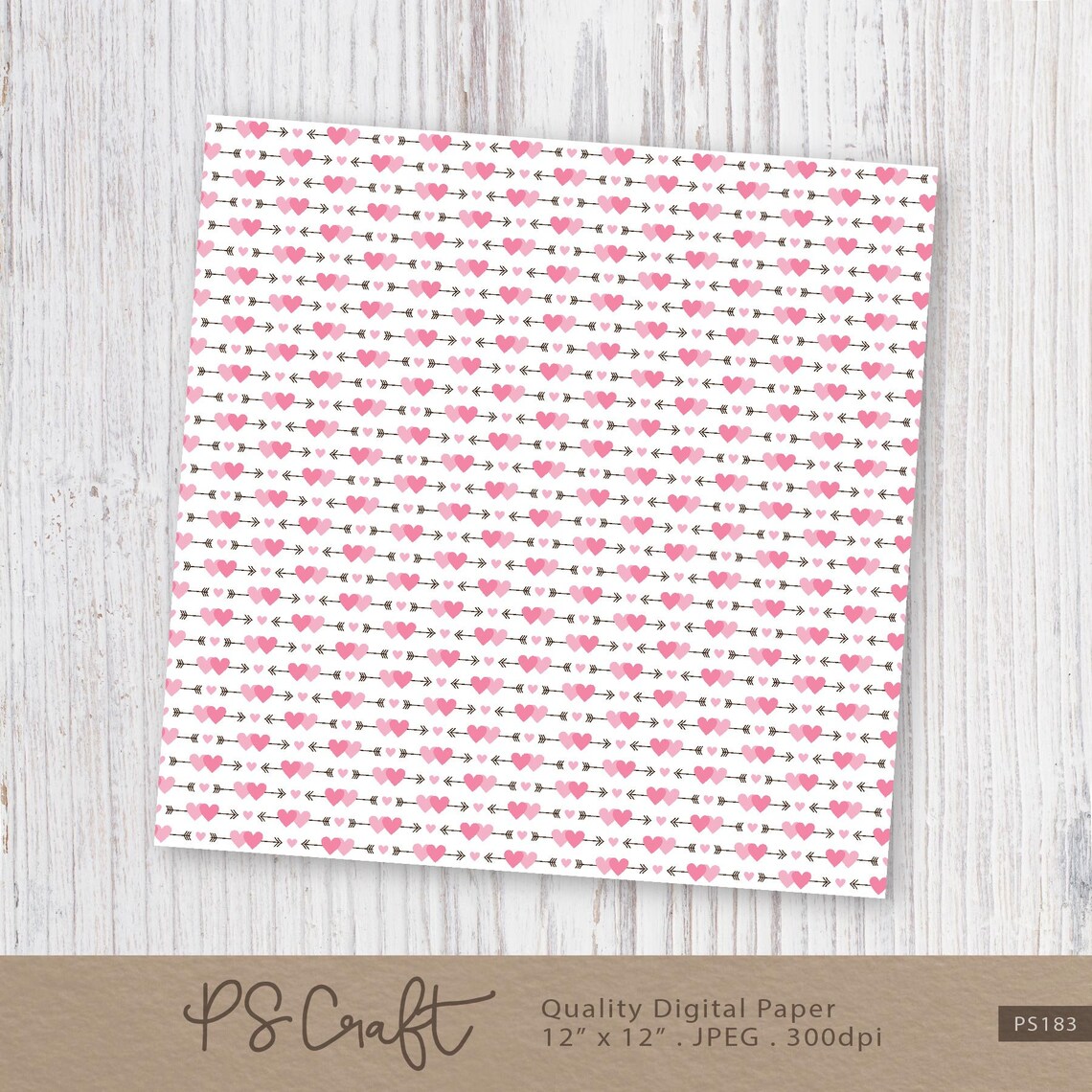 Valentine's Digital Paper Seamless Valentines Papers - Etsy