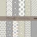White Christmas Digital Papers, SEAMLESS Holiday Backgrounds, Kraft ...