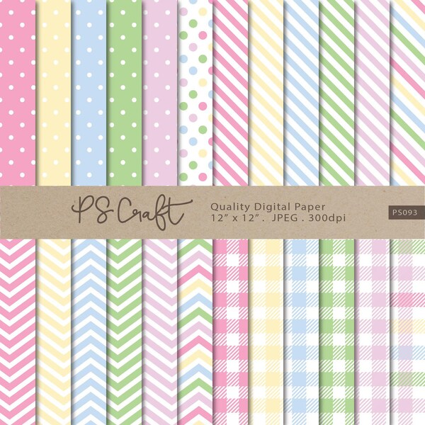 Easter Digital Paper - Etsy