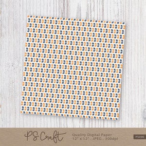 Orange and Navy Arrows Digital Papers, SEAMLESS Arrows Papers, Tribal ...