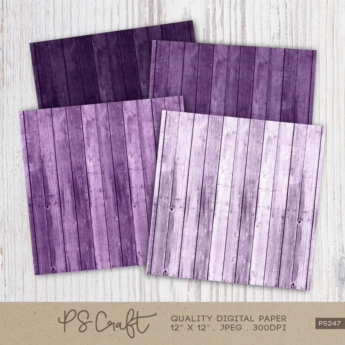 Lilac Wood Digital Papers, Purple Color Wood Digital Papers, Rustic ...