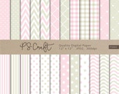 Baby Pink Digital Papers New Baby Girl Shower Digital Paper - Etsy