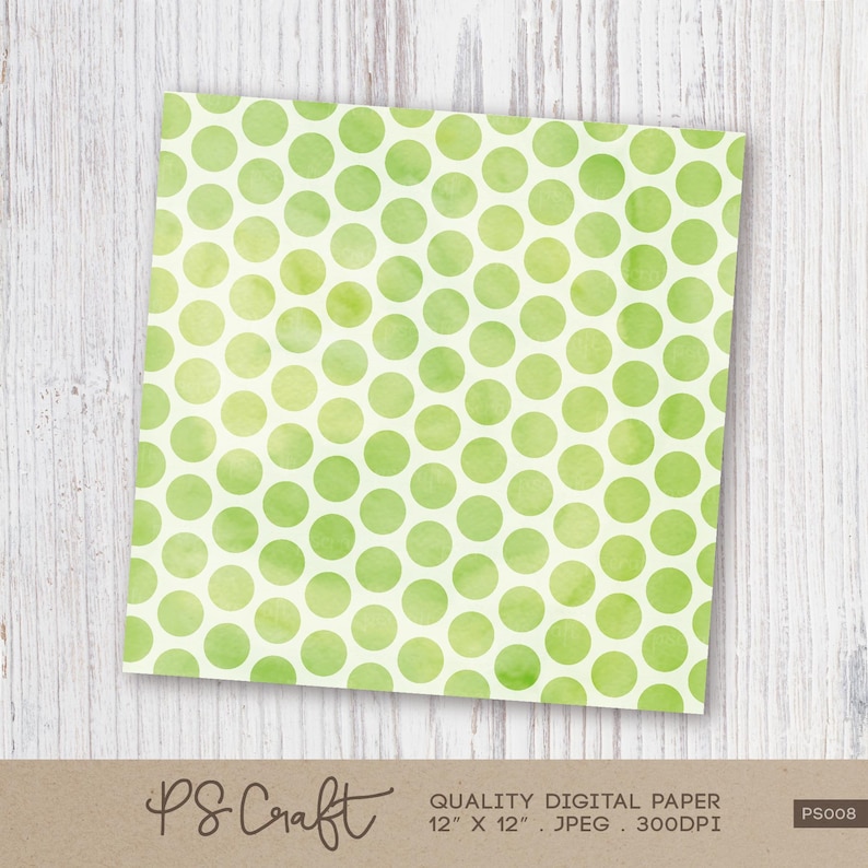 SEAMLESS Polka Dots Watercolor Digital Papers, Polka Dot Background ...
