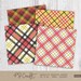 Plaid Digital Paper, SEAMLESS Plaid Digital Paper, Plaid Scrapbook ...