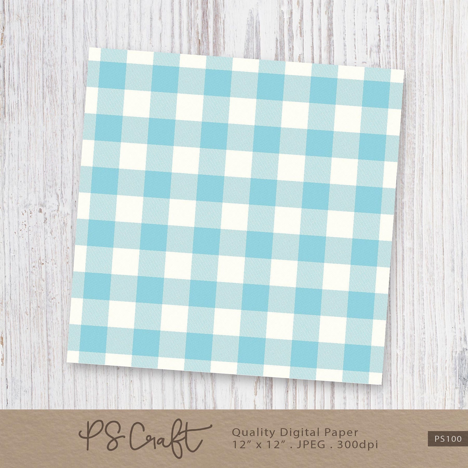 Gingham Digital Papers, SEAMLESS Gingham Background, Plaid Scrapbook ...