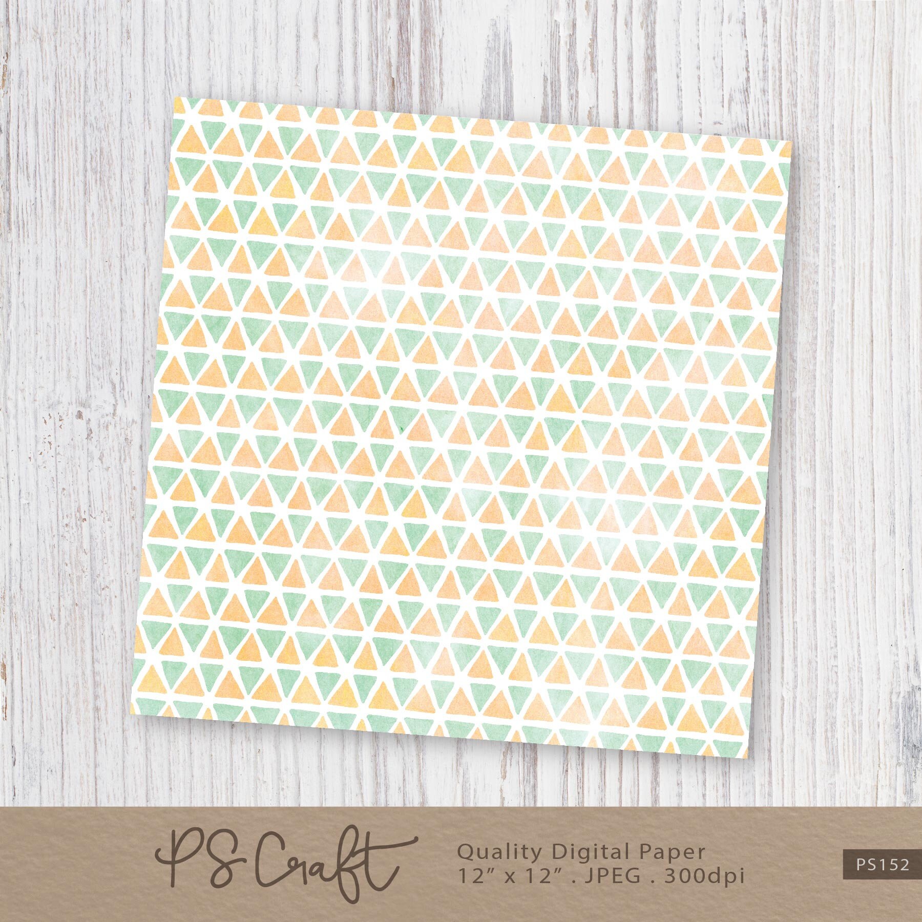 Watercolor Triangle Digital Papers Triangle Background in Two - Etsy