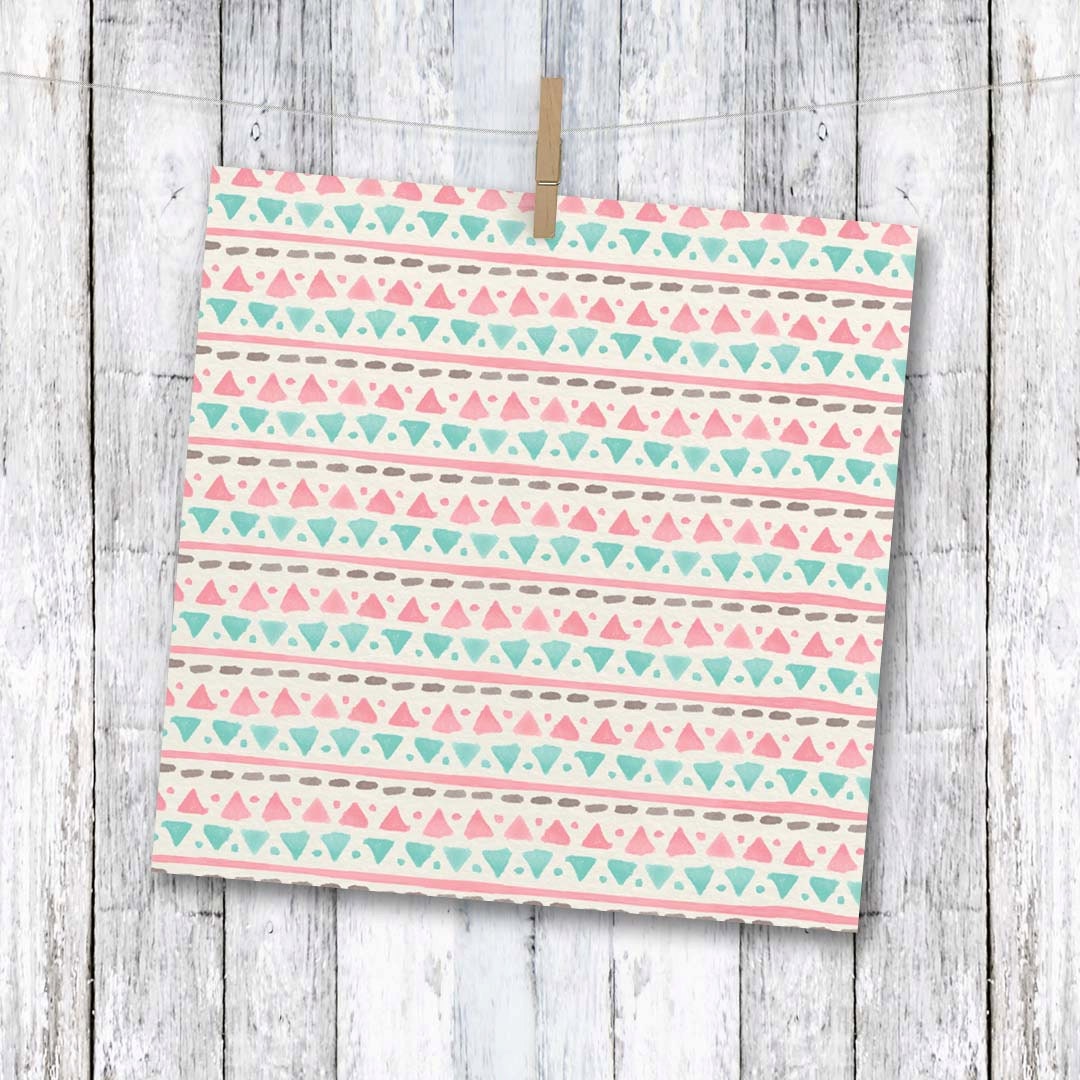 Tribal Watercolor Digital Papers Geometric Digital Paper - Etsy