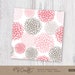 Dahlia Digital Paper, Seamless Dahlia Papers, Pink and Grey Digital ...